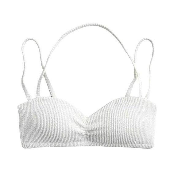 J. Crew | Swim | J Crew Scrunchie Sweetheart Bikini Top Halter ...